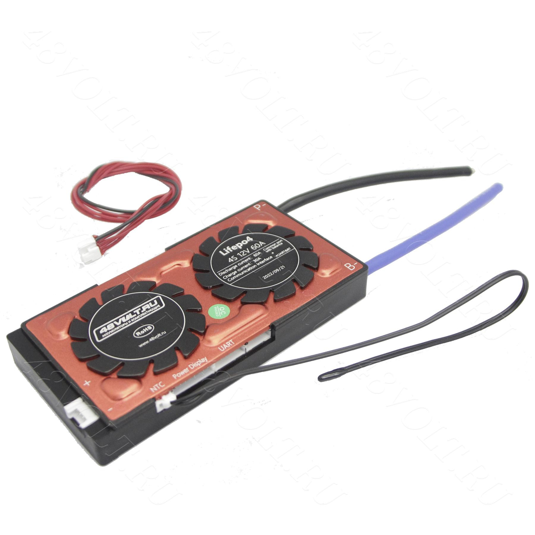 BMS LiFePO4 SMART 4s 12v 60A common port купить в 48Volt - Надежные ...