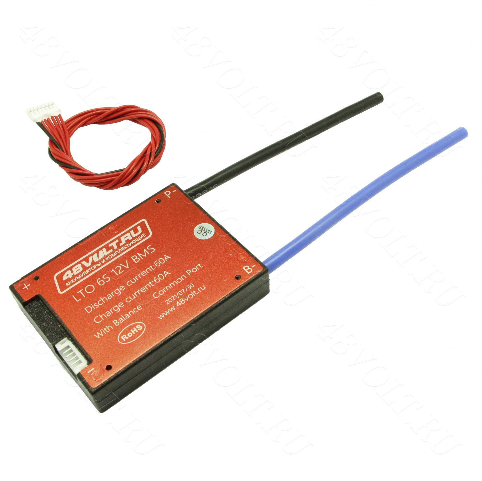 BMS LTO 6S 12V 60A симметрия аккумуляторов купить в Москве